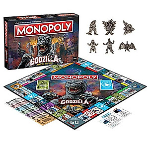 Monopoly: Godzilla | Based on Classic Monster Movie Franchise Godzilla | Collectible Monopoly Game Featuring Familiar Locations and Iconic Kaiju Monsters