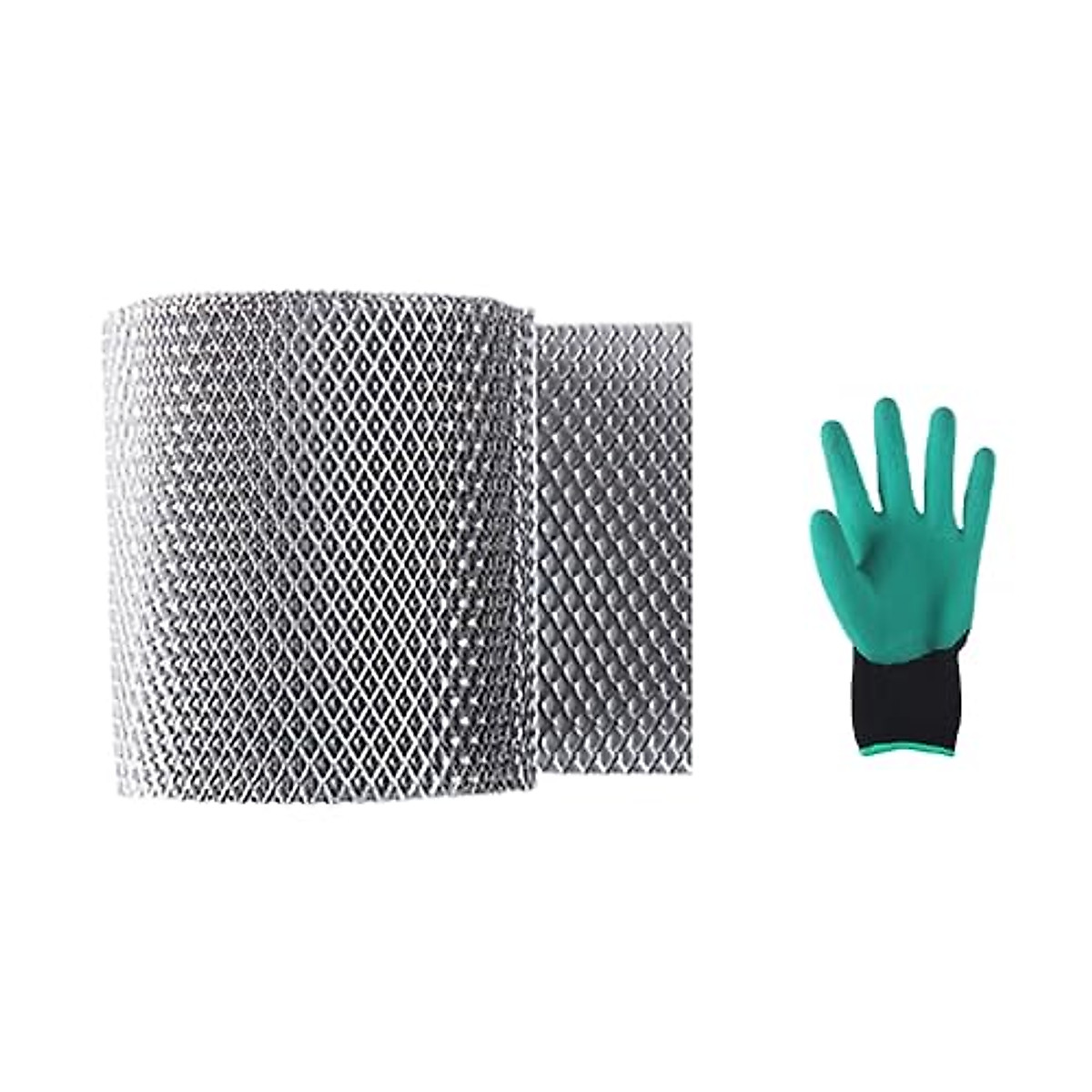 6 inch x 25 feet Aluminum Gutter Guard Mesh Roll, Leaf Guards for Gutters Gutter Covers Screen Rain Gutter Protector downspout Guard.