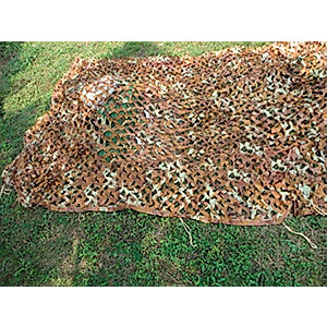 Mitef Heavy-Duty 210D Camo Netting Camouflage Net for Camping Hunting Blinds Shooting Military Decoration, Desert, 20x20ft/6x6m