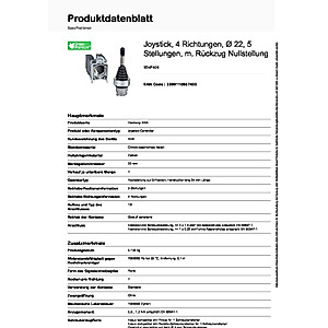 Schneider Electric Joystick Operator, 22Mm, 4 Dir, Momentary, XD4PA24