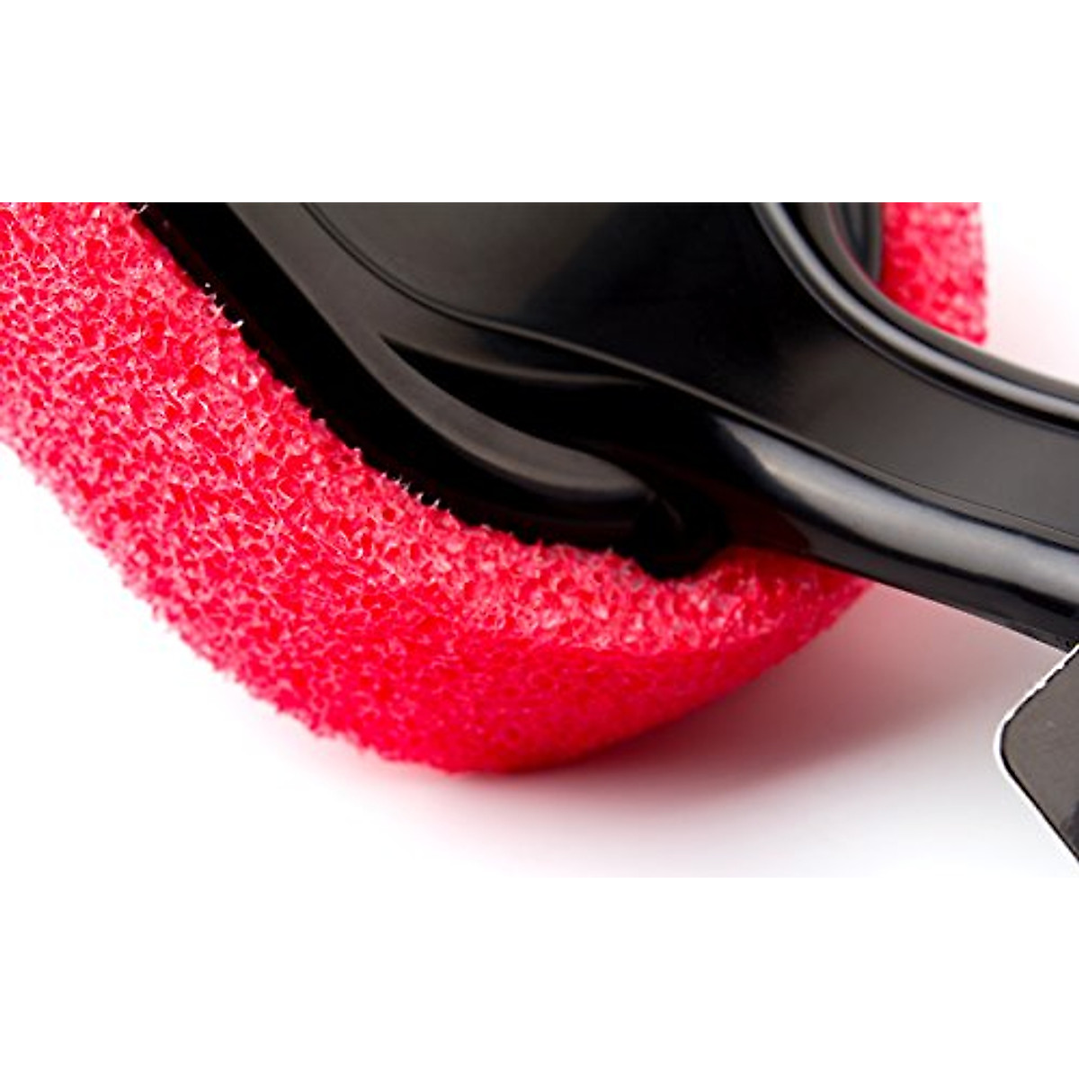 SGCB Pro Tire Shine Applicator Brush, Tire Dressing Applicator Sponge Brush Sandwich-Layer Compound Solution Saving Curved Handle Easy Grip Auto Detailing Brush Boat Wax Foam Applicator
