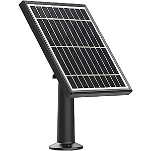 Solar Panel Compatible with Video Doorbell 1/newest generation(2020 Release-1080p), Waterproof Charge Continuously,5 V/ 3.5 W (Max) Output, Includes Secure Wall Mount,5.0M/16 ft Power Cable