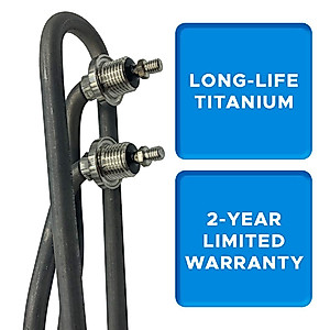 Smart Spa Supply 7" 5.5kw 240v Titanium Flo-Thru Univeral Heater Element Replacement Hot Tub Heating