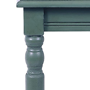 Decor Therapy Simplify Wood Accent Storage Shelf End Table, 24 x 19.5 x 15.75, Blue Gray