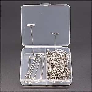 Labs Nickel Plated Science Dissection T-Pins, Frog Dissection pin(Pack of 110, 100 Pack 1.5", 10 Pack 2")