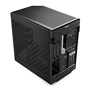 HYTE Y60 Modern Aesthetic Dual Chamber Panoramic Tempered Glass Mid-Tower ATX Computer Gaming Case with PCIE 4.0 Riser Cable Included, Black (CS-HYTE-Y60-B)
