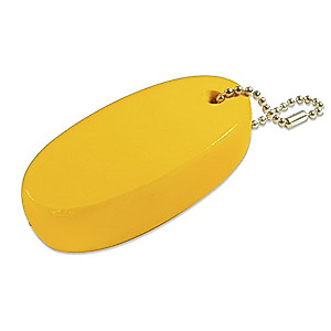 Lucky Line Soft Key Float with Ball Chain Water Sports, Yellow (92801)