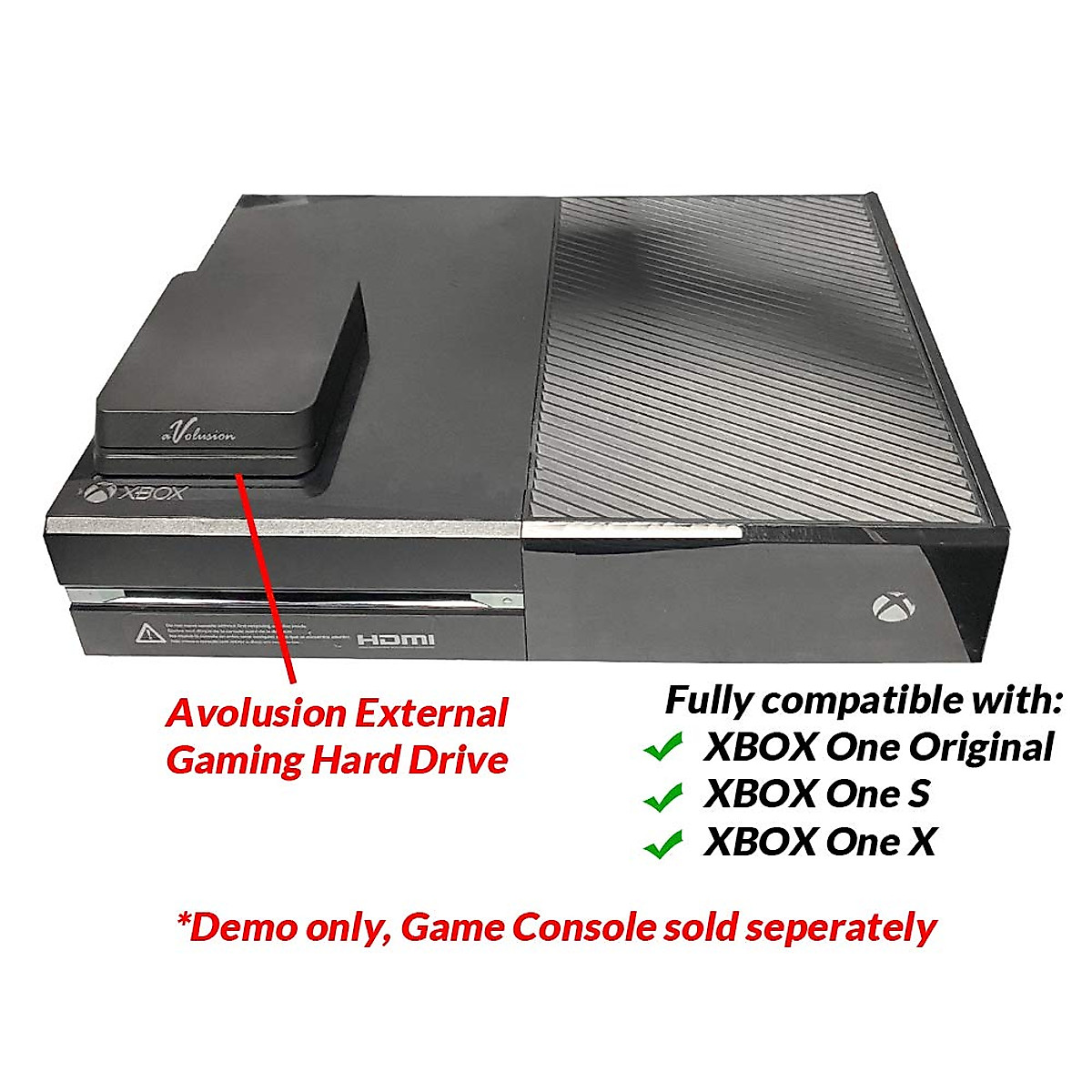 Avolusion Mini HDDGear Pro 1.5TB USB 3.0 Portable External Gaming Hard Drive (for Xbox One, Pre-Formatted)