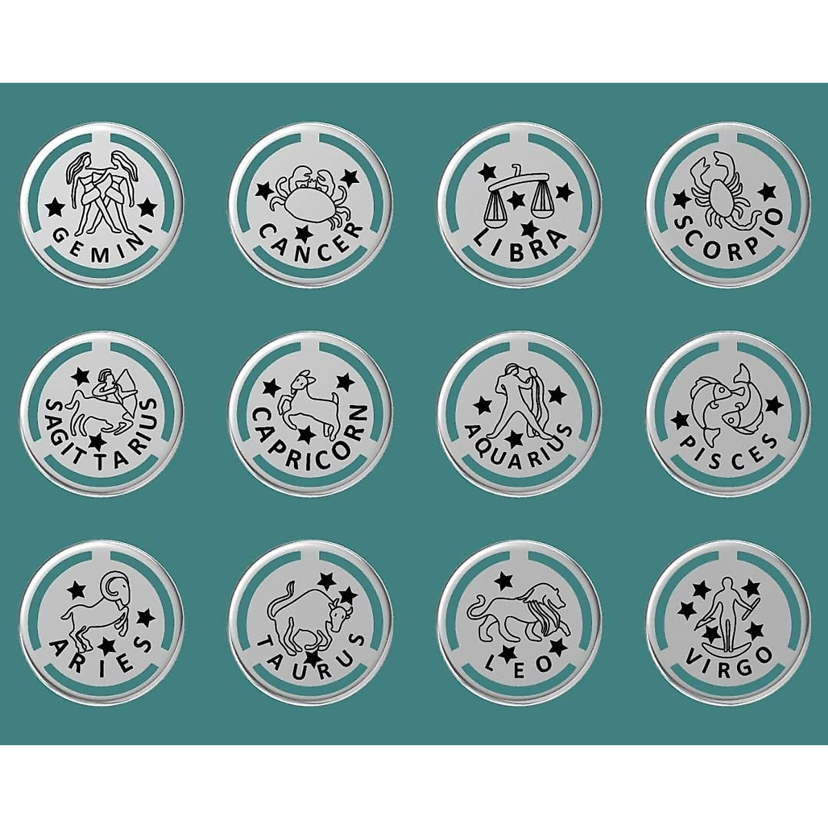 Zodiac Signs Birthday Symbols 925 Sterling Silver Charm Bead For Pandora & Similar Charm Bracelets or Necklaces (Virgo)