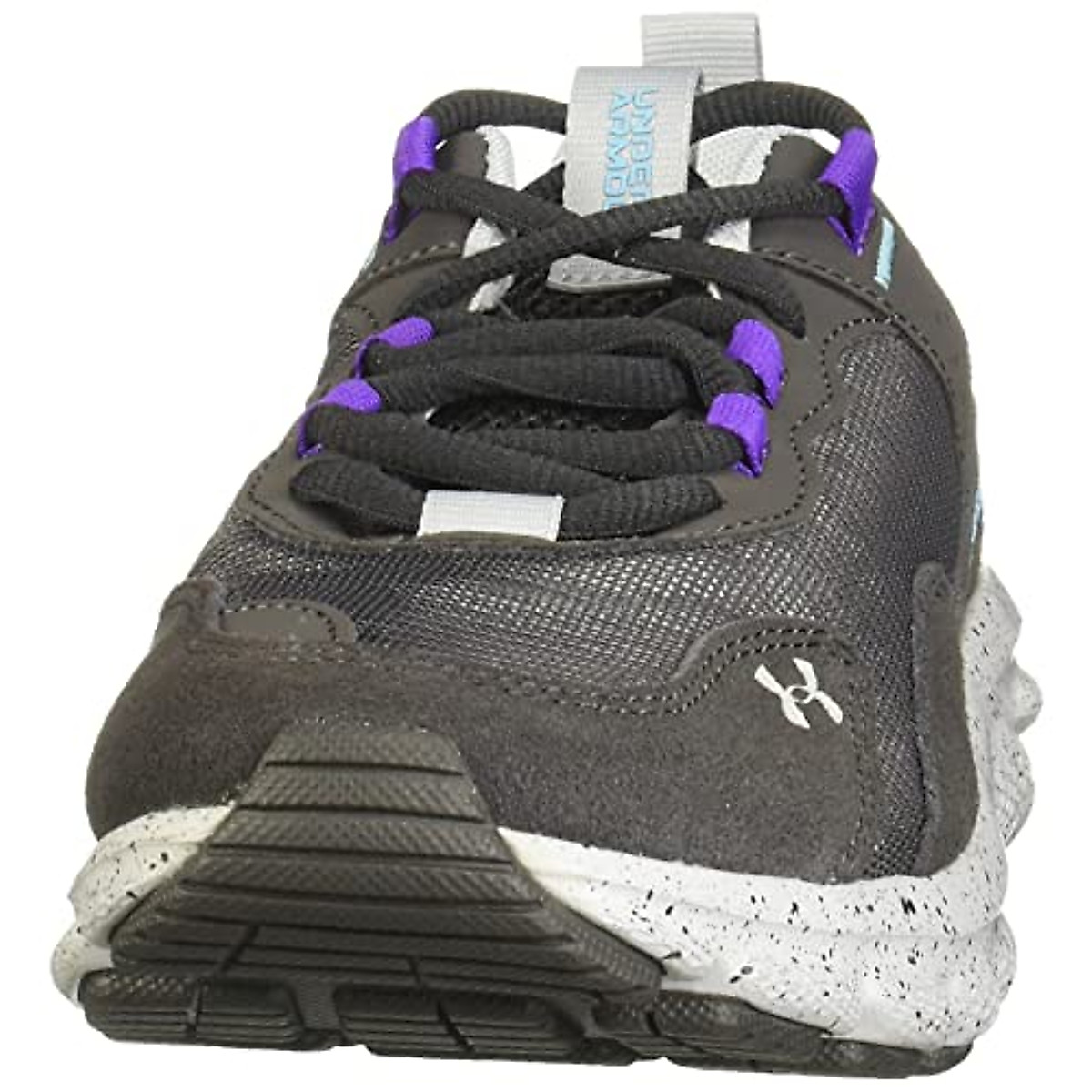 Under Armour Women's Charged Verssert SPKLE, Jet Gray/Fresco Blue, 5.5 Medium US