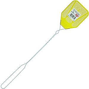 Enoz Plastic Head Wire Handle Fly Swatter (Assorted Colors)