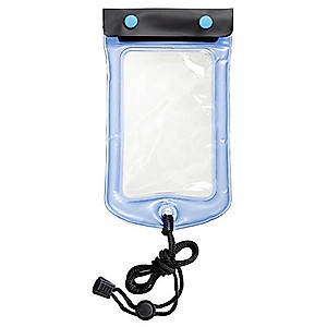 Lewis N. Clark WaterSeals Triple Seal Floating Waterproof Pouch + Dry Bag for Cell Phone, Great for Kayak, Canoe, Pool, Beach, Blue (5.5X4.25)