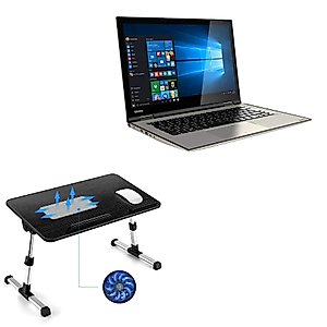 BoxWave Stand and Mount for Toshiba Satellite Radius 12 (Stand and Mount True Wood Laptop Bed Tray Stand, Desk for Comfortable Work in Bed. for Toshiba Satellite Radius 12 - Jet Black