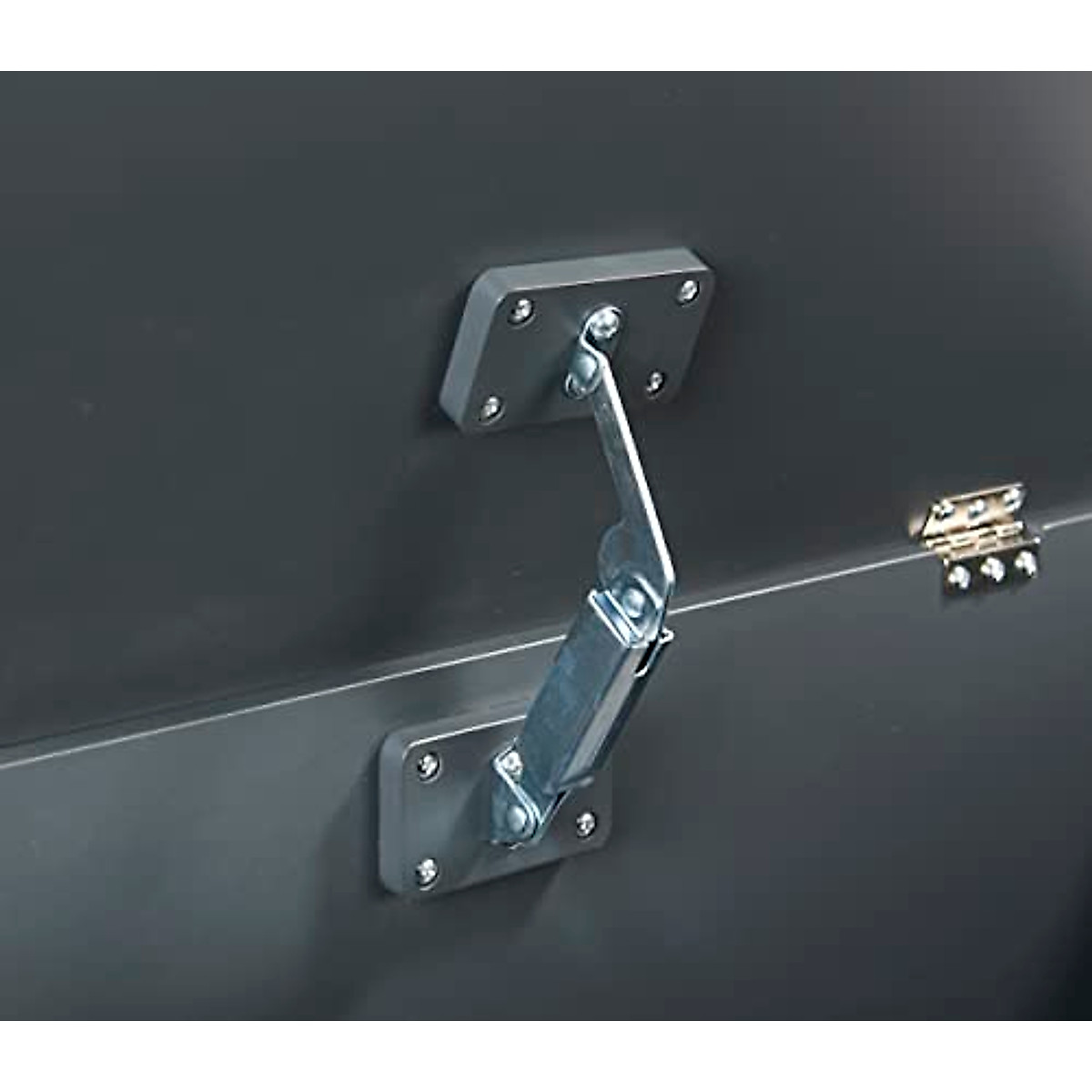 Badger Basket Kid's Up & Down Toy Box and Organizer with Two Reversible Fabric Bins - Dark Gray