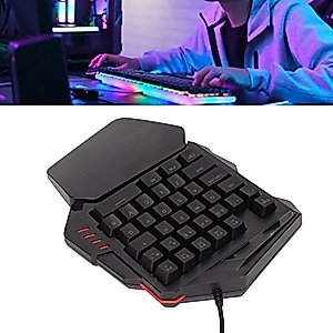 Ruining One Handed Gaming Keyboard, Ergonomic Button Layout Gaming Keypad for Vista for Win 2000 for Win XP