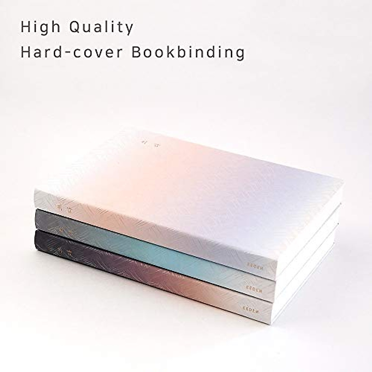 EEDENDESIGN Cherishable Hardcover Boundbook Ruled Lined Notebook Journal Diary 5.3" x 7.6" x 0.7"_Sunset