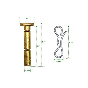 HYYLU (30 Packs) 738-04124 Shear Pins & 714-04040 Cotter Pins, Fits for MTD Craftsman Cub Cadet Troy Bilt SnowBlowers 738-05273 Snow Throwers - 30 Pcs (1/4" x 1-5/8") Snowblower Shear Pins