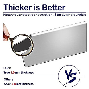 YOUFIRE Grill Parts Heat Shield Tent Stainless Steel Gas BBQ Burner Covers Replacement for Brinkmann 810-6680-S Flavorizer Bars(15.0625 x 2.3125 inch, 6-Pack Grill Accessories)