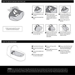 7AM Baby Car Seat Blanket - Multifunctional Car Seat Cover for Baby Boy & Girl, Winter Stroller & Car Seat Swaddle Blankets for Babies, Micro-Fleece & Plush Lined Warm Carseat Cover | Nido (Large)