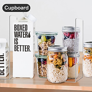 mioule 16Pack Acrylic Shelf Dividers for Closet Organization Shelves，Clear Plastic Dividers Shelf Clothes Separators in Closet for Cabinets Clothes Shelves