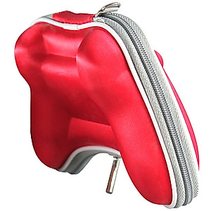 OSTENT Air Foam Hard Pouch Case Bag Sleeve for Microsoft Xbox One Wireless Controller - Color Red