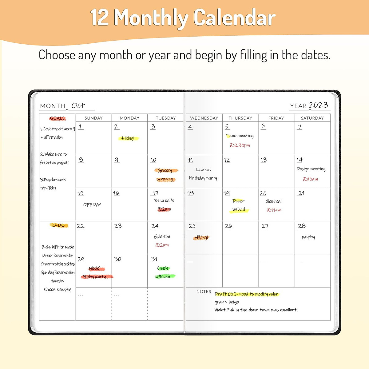 Forvencer 2024 Planner, Daily, Weekly & Monthly Planner 2024-2025 Academic Year, Durable Hardcover Weekly Planner for Work, School, Home, Start Anytime, A5(5.8'' x 8.3''), Dark Green