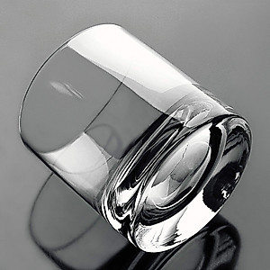 LUXU Crystal Whiskey Glasses, 13oz Heavy Base Old Fashioned Rocks Glasses - Lowball Bar Glasses for Bourbon, Scotch Whiskey, Cocktails, Cognac - Large Cocktail Tumblers Set of 2