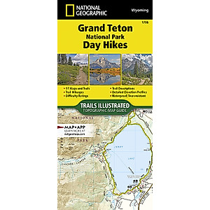 Grand Teton National Park Day Hikes Map (National Geographic Topographic Map Guide, 1706)