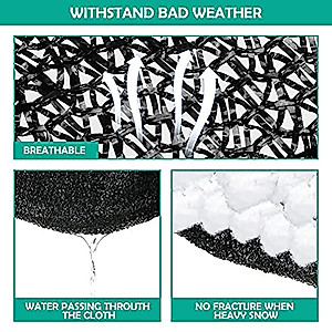 EXPECTLAND 40% Sunblock Shade Cloth,6.5 x 10 ft UV Resistant Net,Tear-Resistant Garden Shade Mesh Tarp for Greenhouse Patio Lawn Flower Plant