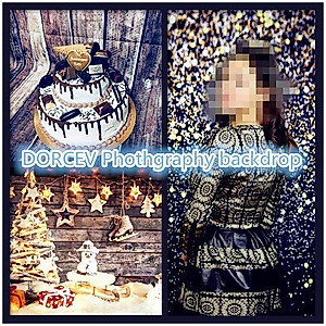 DORCEV 5x3ft Snowman Photography Backdrop for Christmas Party Background Winter Cold Snow Tree Forest Snowman Family Xmas Party Banner Wallpaper Kids Adult Christmas Photo Studio Props