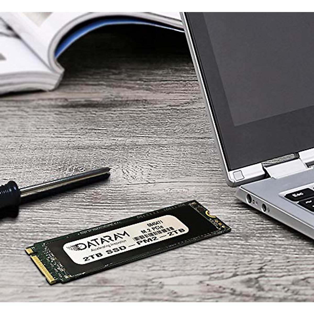 Dataram Internal SSD, PCIe NVMe M.2 2280 Solid State Drive, PCIe Gen3 8Gb/s (2TB)