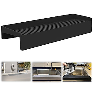 Silicone Sink Edge Protectors, Kitchen Sink Splash Guards, 4" x 20" Multifunction Sink Accessories, Splash Guard For Bathtub Sink, Countertop Protectors For Granite/Quartz Kitchen Sink