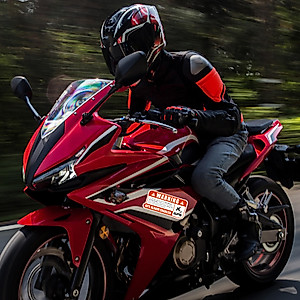 HMDZMR Anti-Theft GPS Tracking Sticker Set, Car Vehicle Stickers with GPS Tracking Warning, Self Adhesive Car Decals for Bicycle Car Truck Trailer Vehicle Safety Bumper (6Pcs)