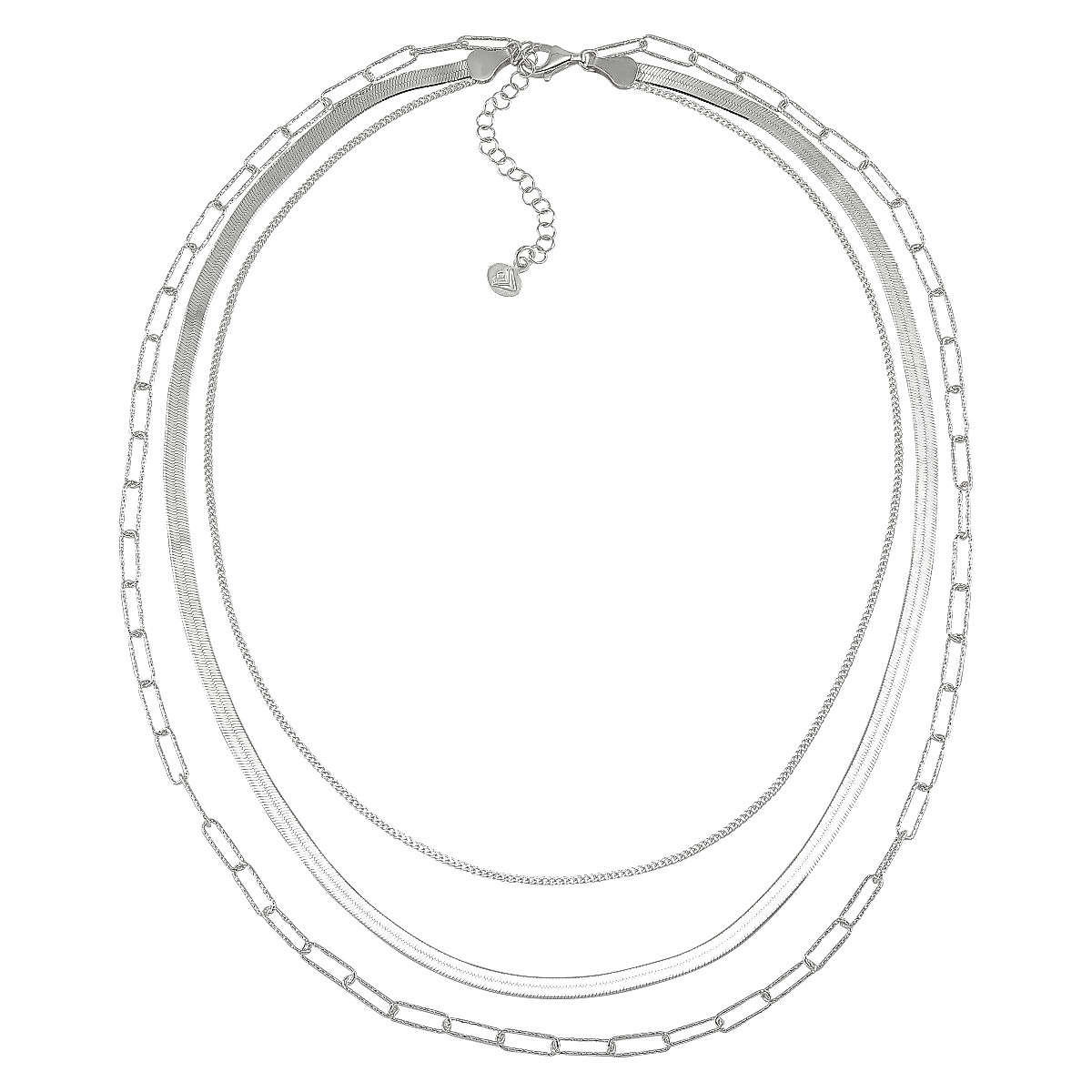 Silpada 'Power of Three' Sterling Silver Chain Necklace, 18" + 2"