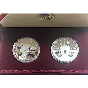 1983 S 1984 Silver Olympic Dollars Comes in the Original Packing from the Mint Proof