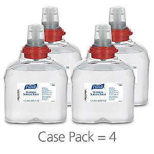 PURELL TFX Waterless Surgical Scrub, 1200 mL Scrub Refill for PURELL TFX Touch-Free Dispenser (Case of 4) - 5485-04