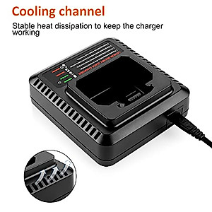 Energup 40V Charger for Black & Decker 40V MAX Battery LCS36 LCS40, Fast Charger for Black Decker 40V LBX2040 LBXR36 LBXR2036 LST540 LCS1240 LBX1540 LST136 Black Decker 40V Battery Charger