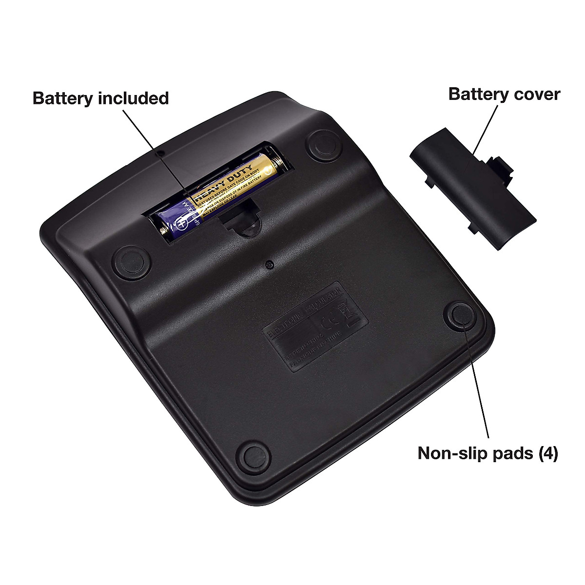 Large Desktop Calculators, 5 Pack, 12-Digit LCD Display, Angled Display Panel, by Better Office Products, Standard Function, Black, Dual Power with Included AA Battery Power, 5 Pack