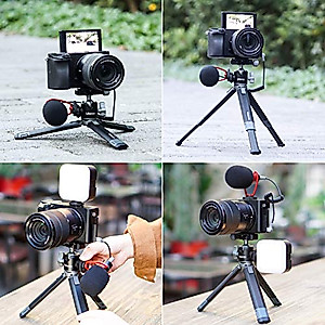 Portable Desktop Mini Tripod PICTRON MT-24 Compact Camera Tripod Aluminum Alloy with 360° Ball Head,1/4 inches Quick Release Plate for DSLR Camera Video Camcorder, Load up to 11lbs/5kg