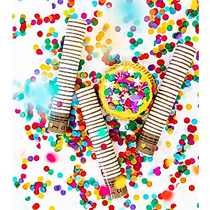 Peachy Party Poppers Confetti Cannons, Modern Biodegradable Wedding Confetti Cannon, Confetti Poppers for Send Off, Wedding, New Years Eve, Party Supplies