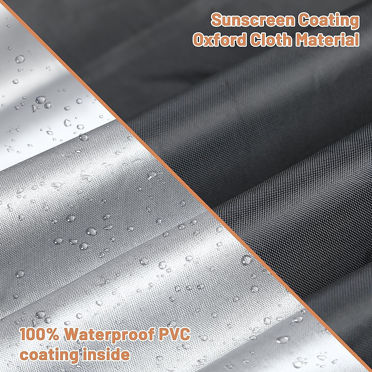 SEPGLITTER Patio Chair Covers 2 Pack,Water-repellent Heavy Duty Patio Furniture Covers,Patio Swivel Chair Covers for Outdoor Furniture Black (30 W x 34 D x 38.5 H inches)