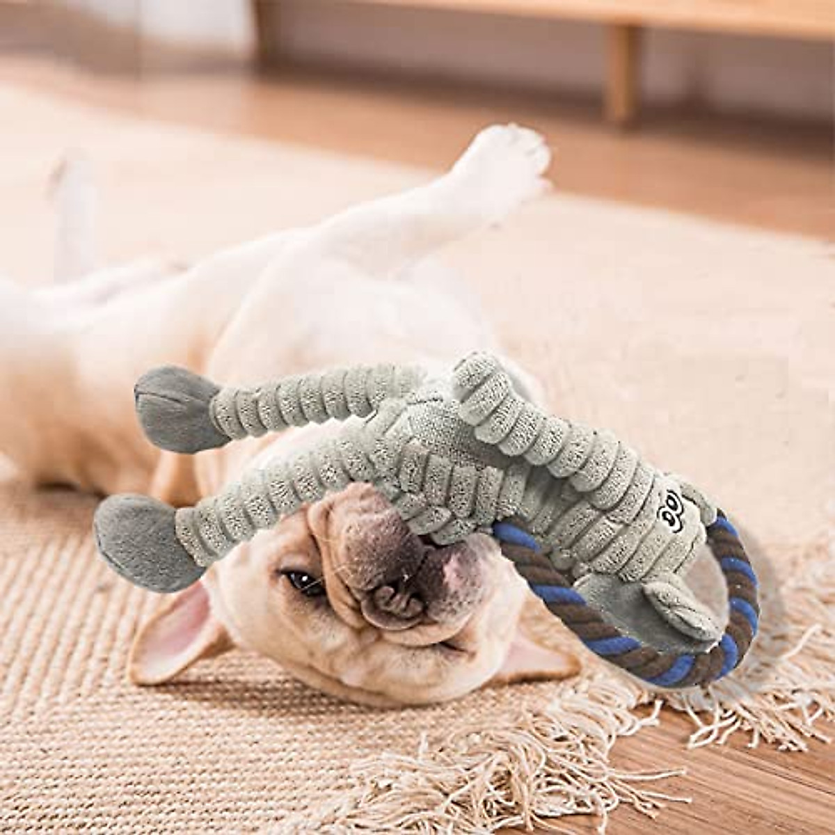 havidodo Squeaky Dog Toys, 3 Pack Puppy Toys, Durable Dog Toys for Small Medium Dogs Breed, Plush Dog Toys Bulk Set, Stuffed Dog Toys Pack with Rope, Tough Puppy Chew Toys for Teething