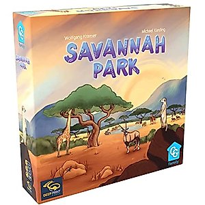 Capstone Games: Savannah Park, Strategy Board Game, Simple Gameplay, Highly Interactive Strategies, 1 to 4 Players, 20 to 40 Minute Play Time, Ages 8 and Up