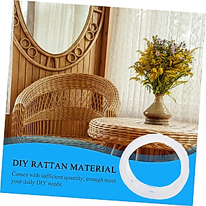 IFANLANDOR 1 Roll Wicker Crafts Natural Wicker Repair kit Round Baskets Sugar Cane Chair Garden Chair Hollow or