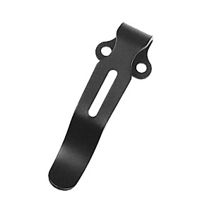 Premium Deep Carry Pocket Clip Set - Black Stainless Steel, Compatible with Benchmade Bugout 535 and Most Benchmade Knives - Includes 2Pcs Clip Screws, Black Color