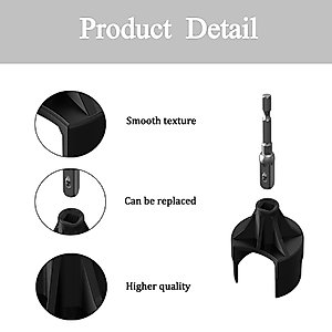 [2 Pack] Knitting Machine Adapter for Addi Knitting Machine with Hex Steel Bit ，Quick Knit Power Adapter Only for Addi Express/King Size，Crochet Machines Crank Handle Adapter