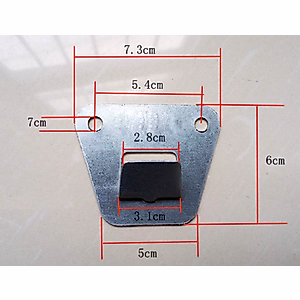 mkki Wall Mount Range Hood Hook Hanger Plate,Universal Metal Wall Mount Iron Hook Hanger Plate Connector for Range Hood (A)