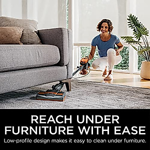 Shark HV301 Rocket Ultra-Light Corded Bagless Vacuum for Carpet and Hard Floor Cleaning with Swivel Steering, Gray/Orange