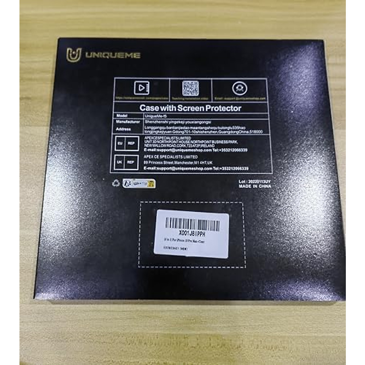 UniqueMe [5 in 1 Design for iPhone 13 Pro Max 6.7 inch Case, 2 Pack Screen Protector Tempered Glass + 2 Pack Camera Lens Protector, [Non-Yellowing] Shockproof Ultra Thin Protective Cover - Clear