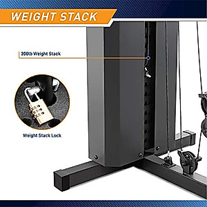 Marcy 200 lbs. Stack Home Gym Multifunction Total Body Training Station MKM-81010